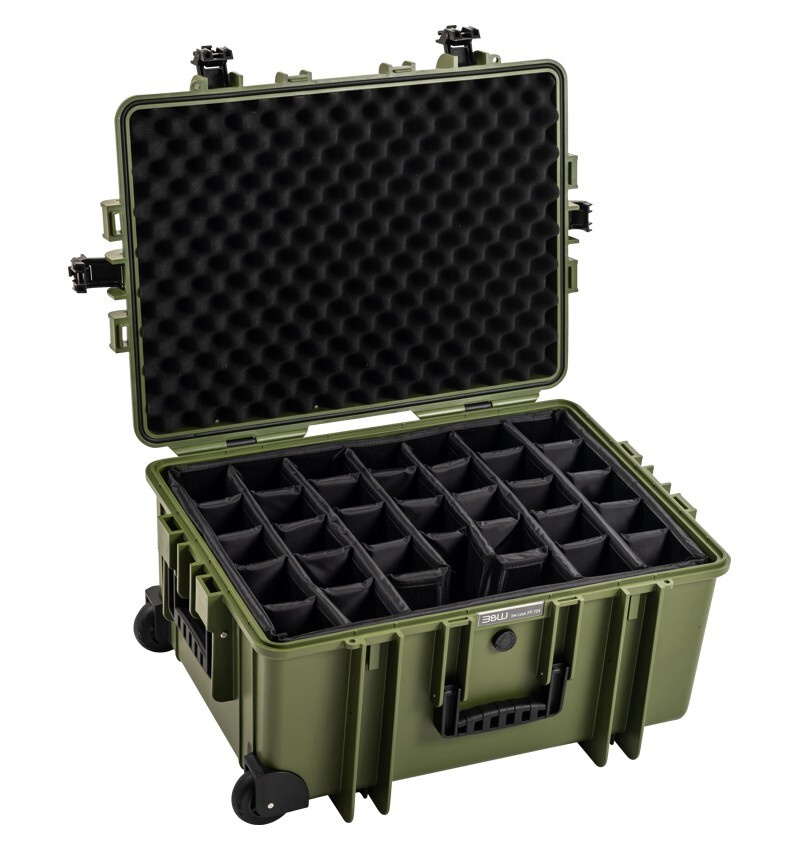 B&W Outdoor Cases Type 6800 / Bronze green (divider system) - VK Foto